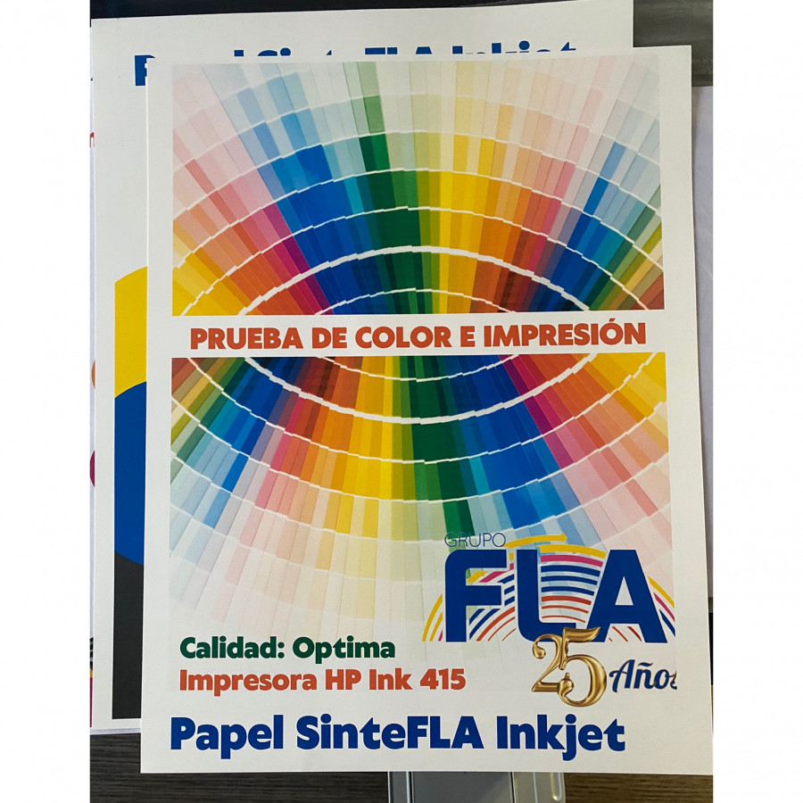 Papel Sintefla Teslin Inkjet - Tamaño Carta. 10 Unidades