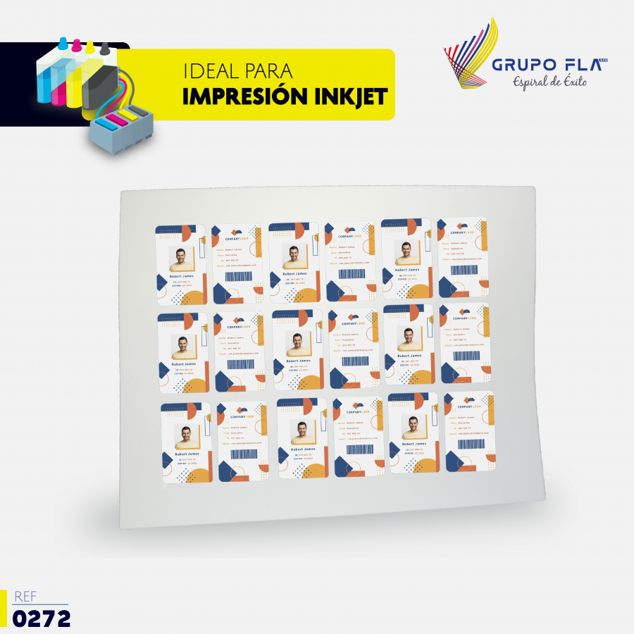 Papel Sintefla Teslin Inkjet - Tamaño Carta. 10 Unidades